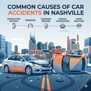 Causes of Car Accidents in Nashville & Victims' Legal Options